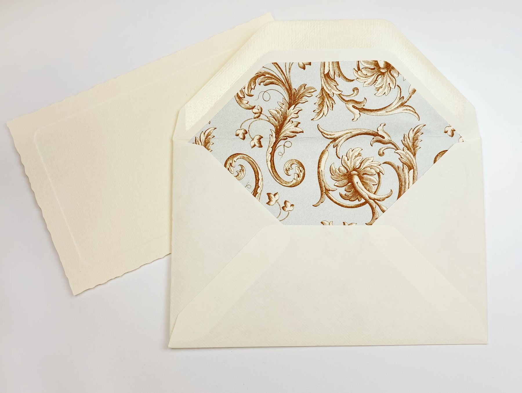 Baroque Flowers Note Cards | Rossi 1931 Italian Stationery LetterSeals.com
