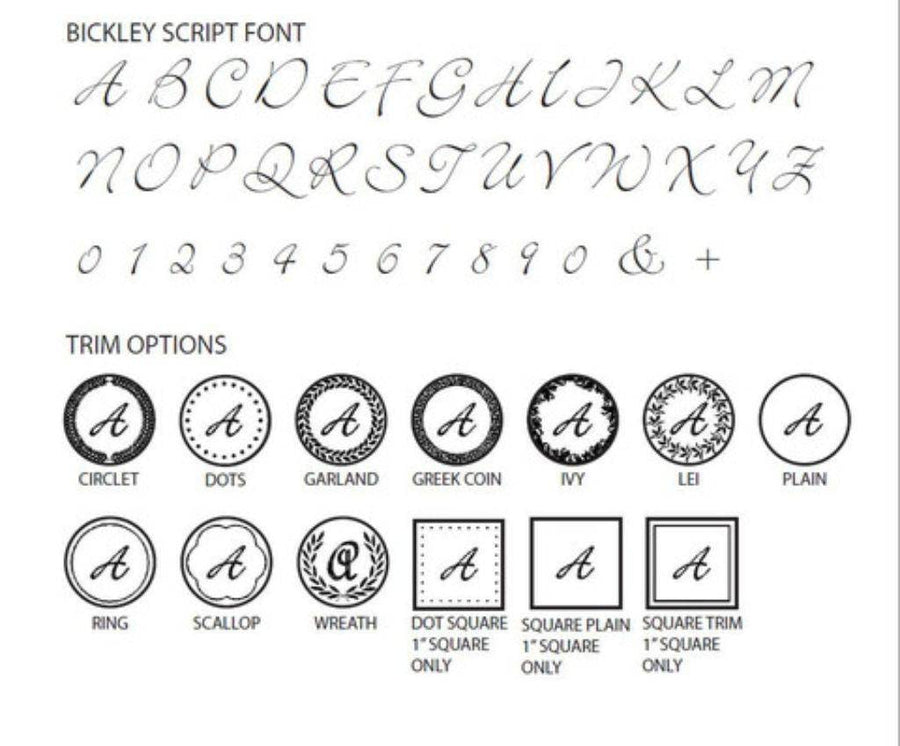 Initial Bickley Script Wax Seal Stamp – LetterSeals.com