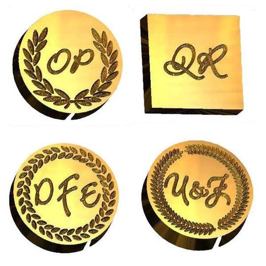 Wax Seal Stamps - Monograms | LetterSeals.com