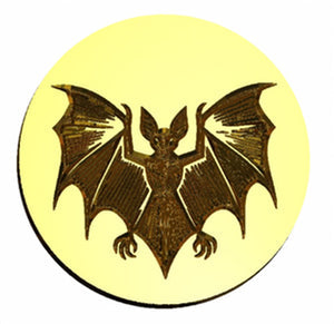 Linocut Bat Design Wax Seal Stamp – LetterSeals.com