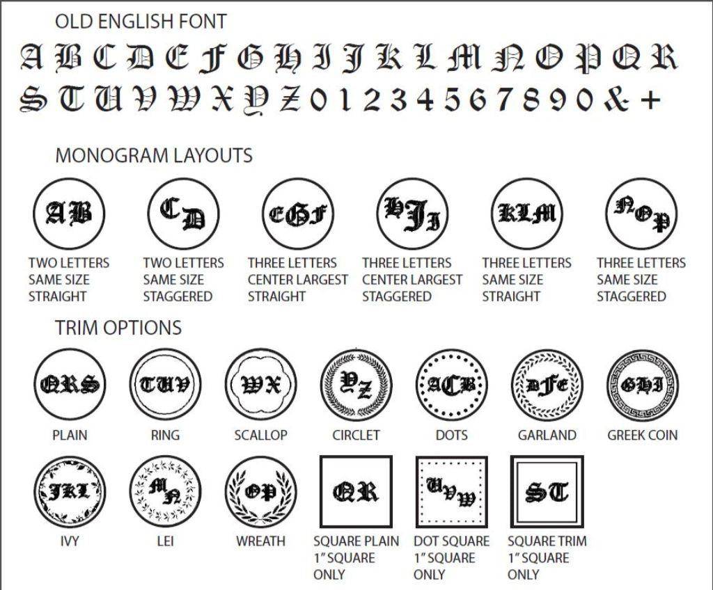 Old English Monogram Wax Seal Stamp – LetterSeals.com