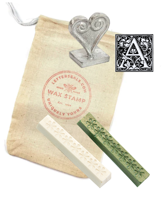 Classic Initial Wax Stamp + Wax Set – LetterSeals.com