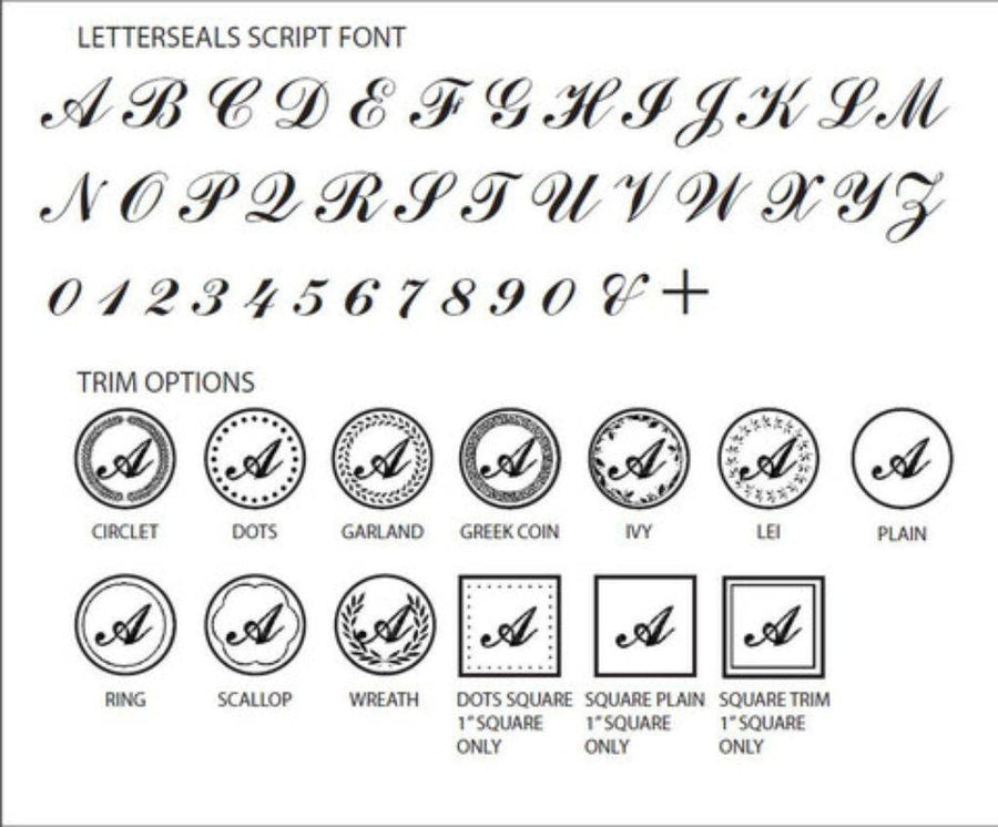 Script Initial Wax Seal Stamp – LetterSeals.com